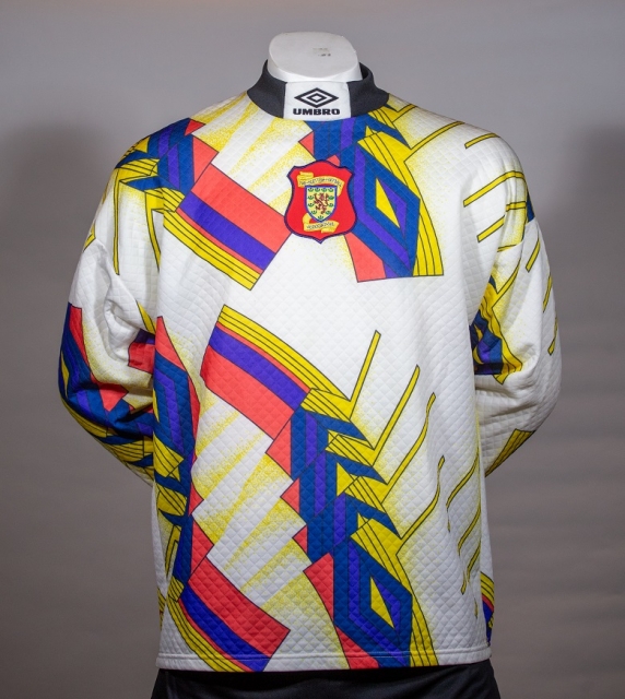Camisa do goleiro Andy Goran da Seleção Escocesa de 1994